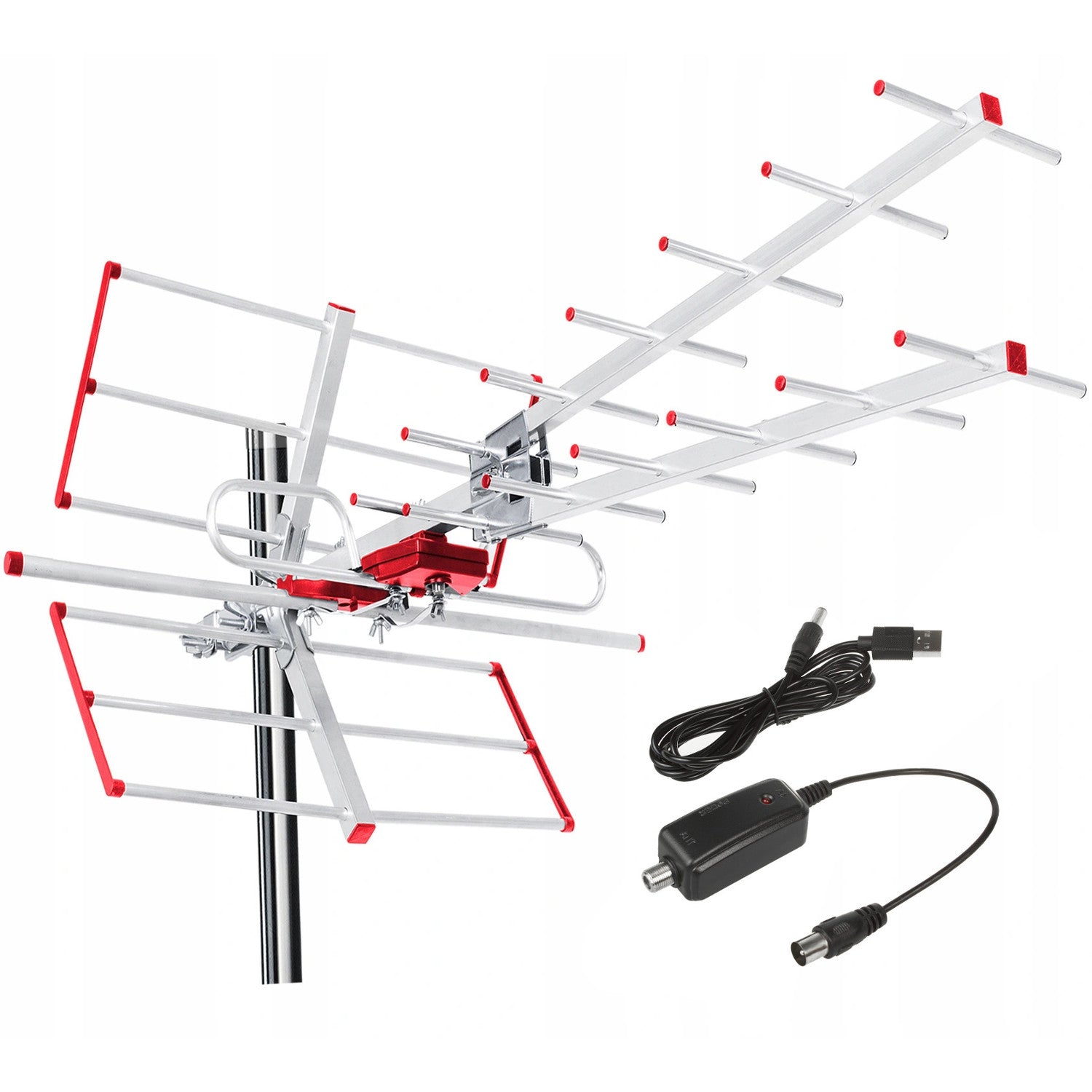 Directional TV antenna DVB-T MUX 8 + 5 V usb power supply ...