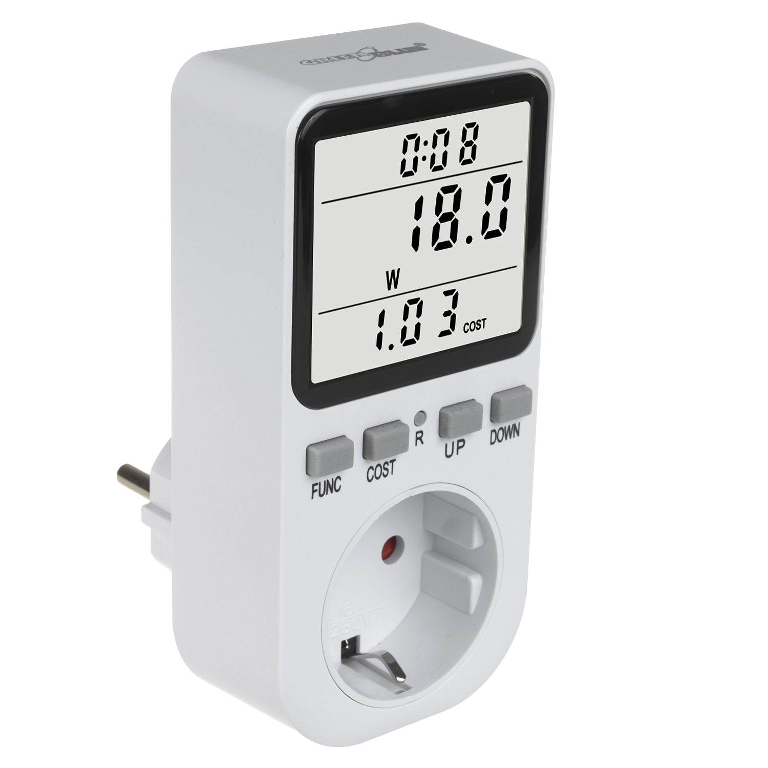 GreenBlue GB364 F Energy Meter, Wattmeter, Type F, 220-240V AC, 50Hz ...