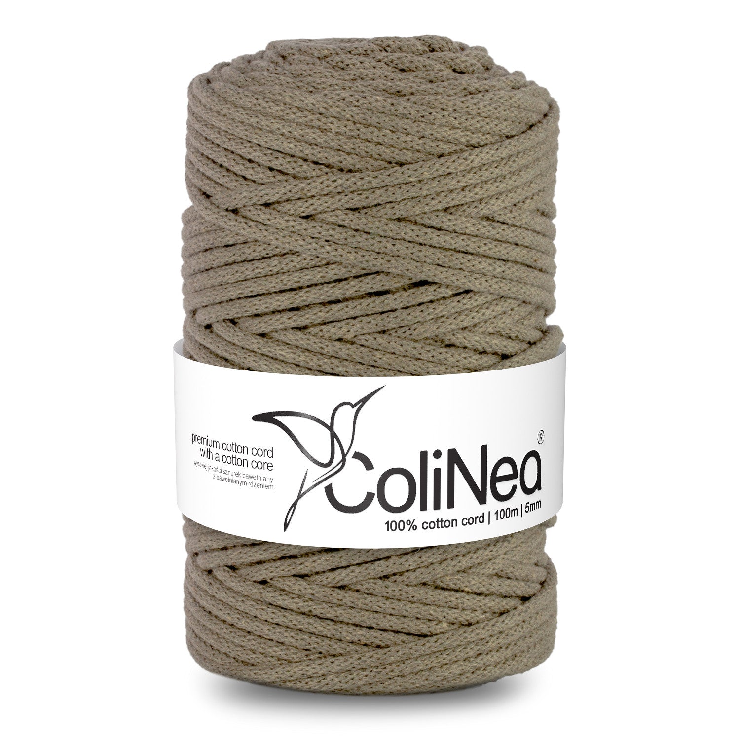 ColiNea presents a braided cotton cord with a cotton core, 5mm thick a ...
