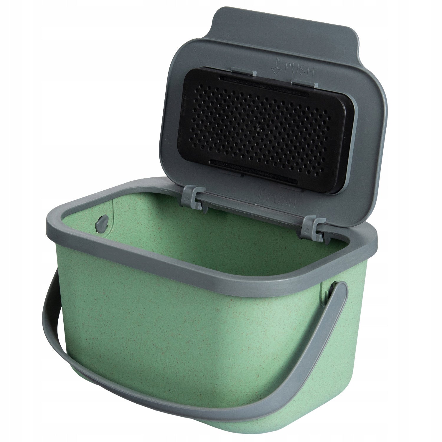 Mini Bini 4.5L Bio-Waste Container – Green with Gray Lid, Compact and ...
