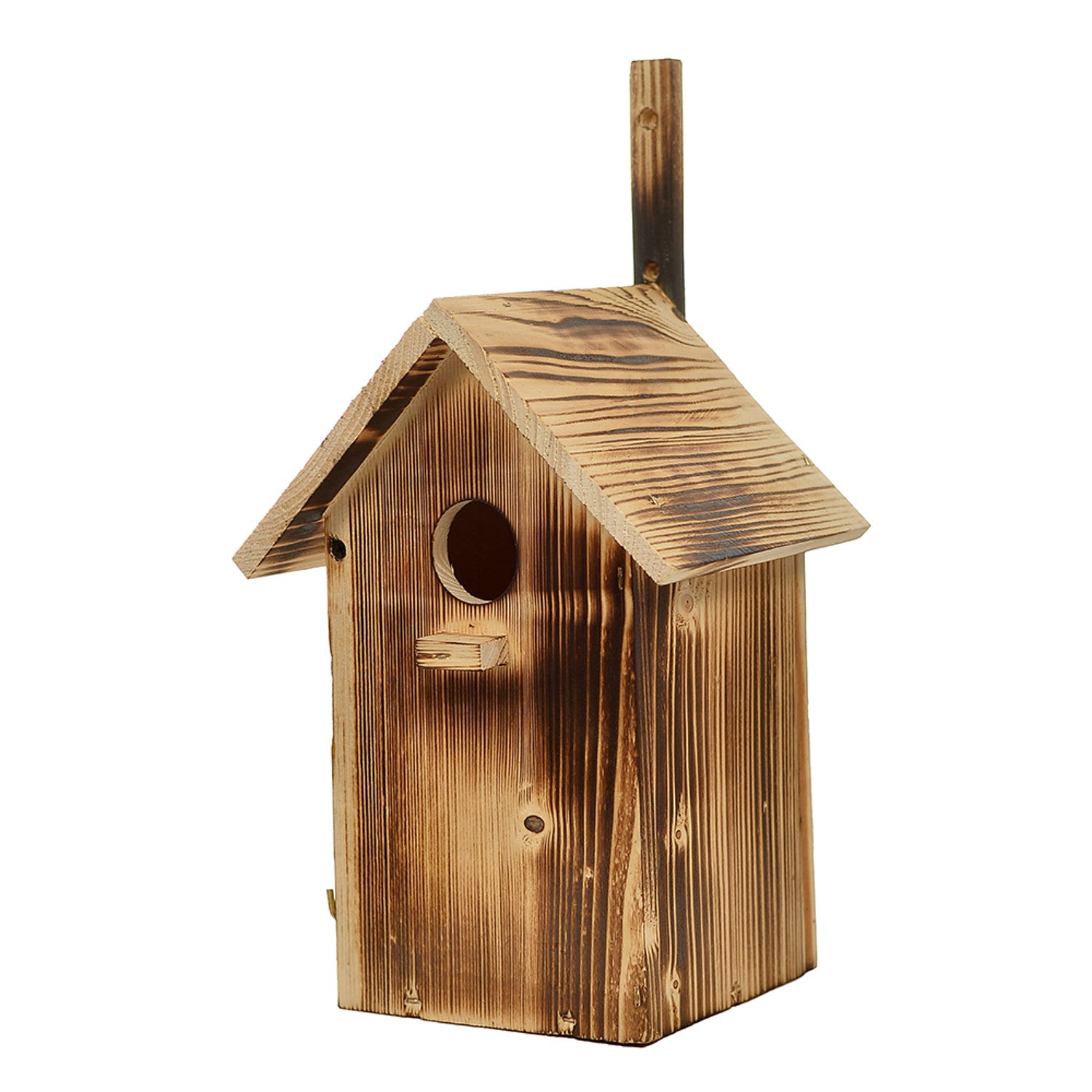 Wooden bird nesting box folded 25x33x13 cm tan wood – Euroelectronics UK