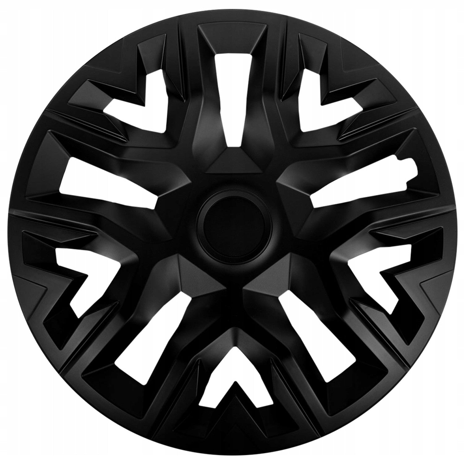 NRM The Best 15'' universal hubcaps matte black 4 pieces wheel trims ...