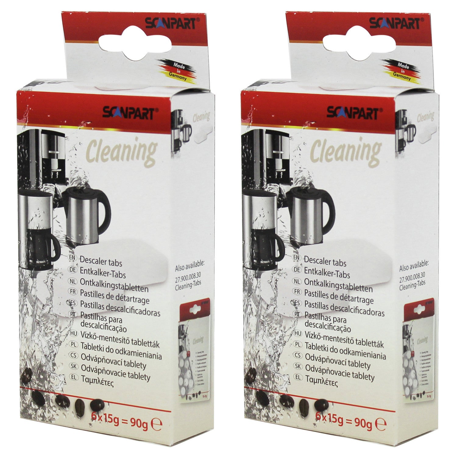 Decalcifying tablets for coffee makers, 6 pieces, universal, Scanpart ...