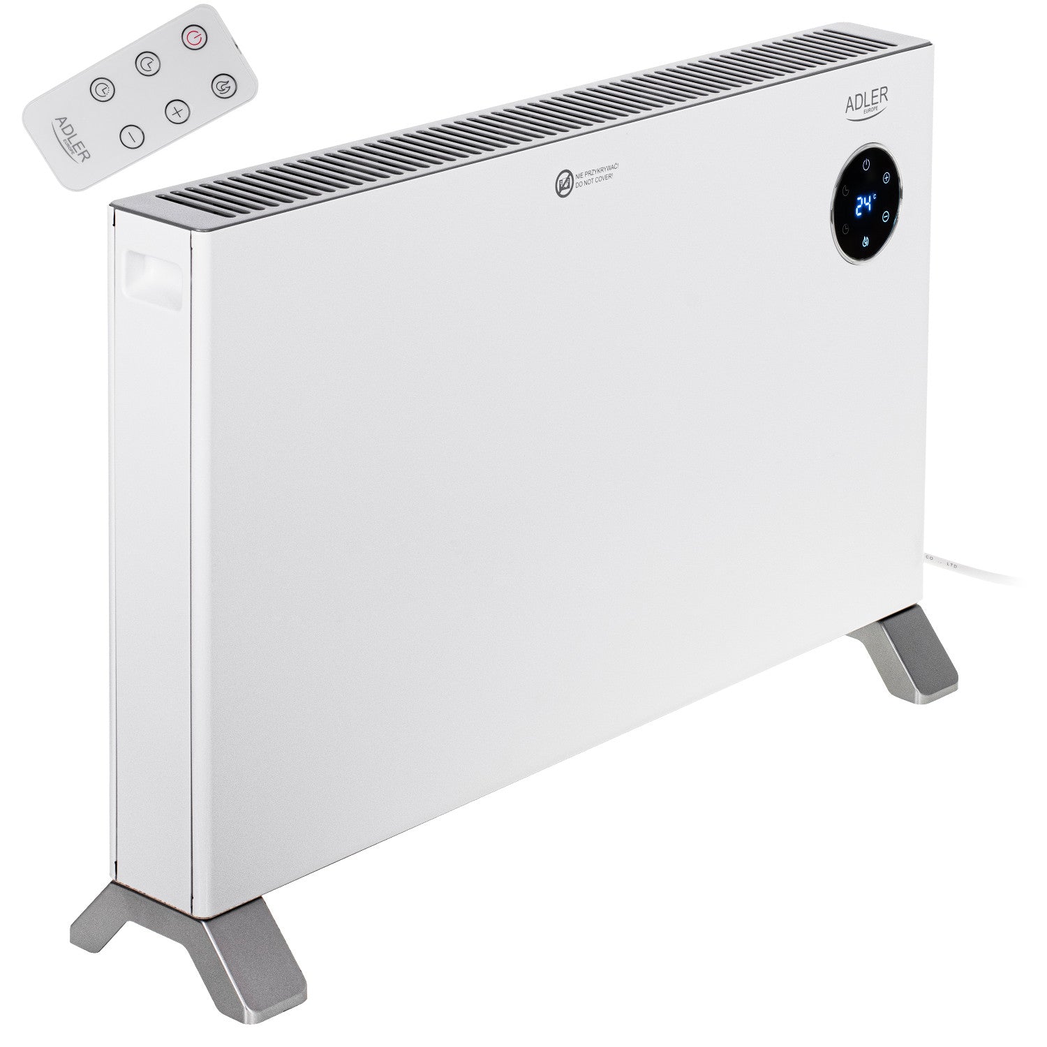 Adler convector heater, LED display, remote control, 3 heating levels ...