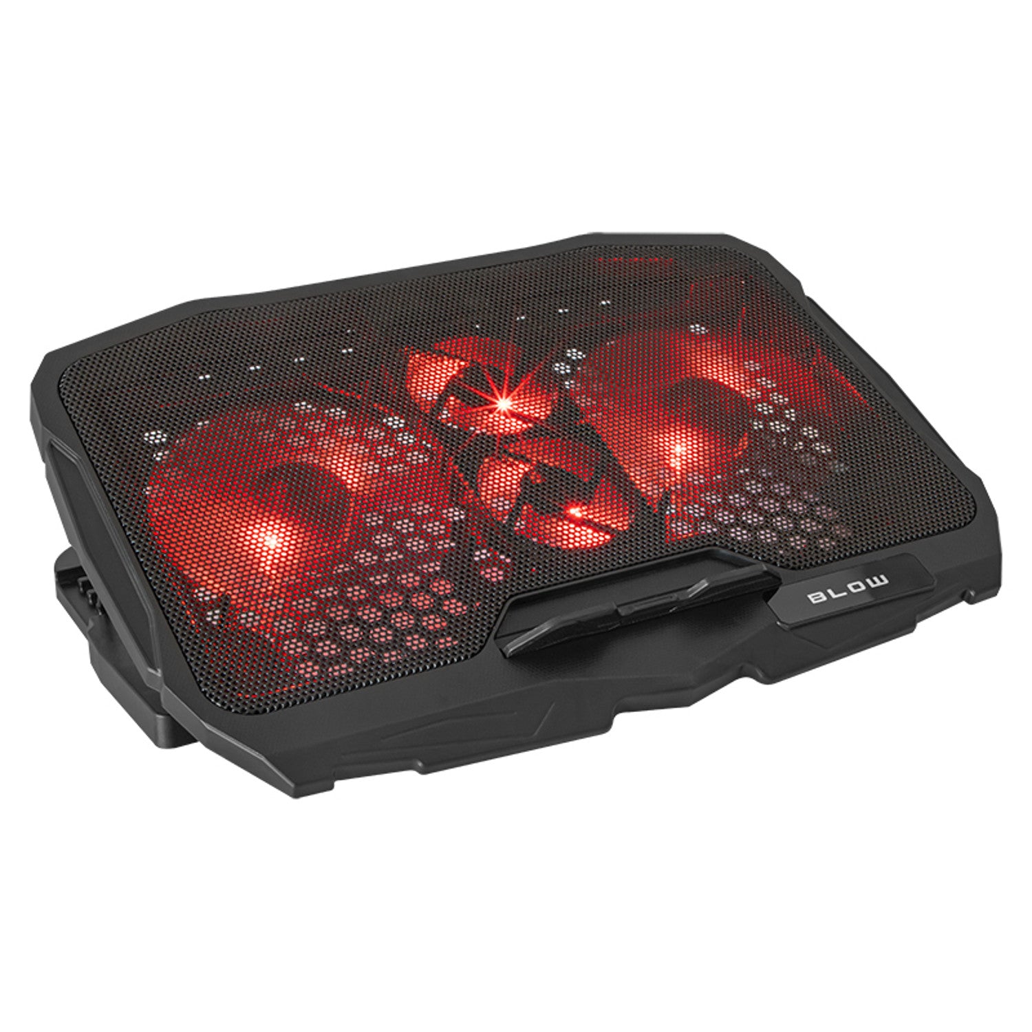 Blow Hurricane laptop cooling stand, four fans, red backlight, built-i ...