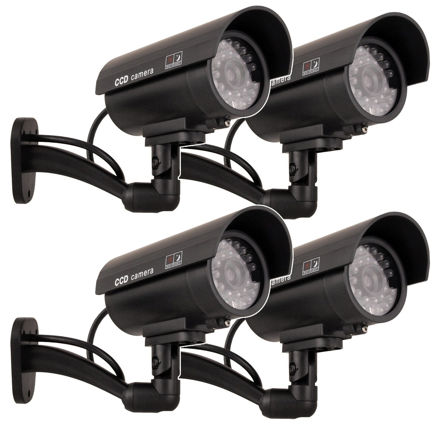 Dummy camera IR9000 B IR LED black flashing light, 4 pieces ...