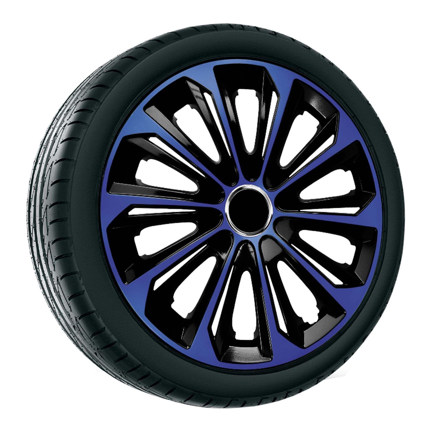 Universal hub cap 15'' NRM Extra Strong black and blue 1 piece ...