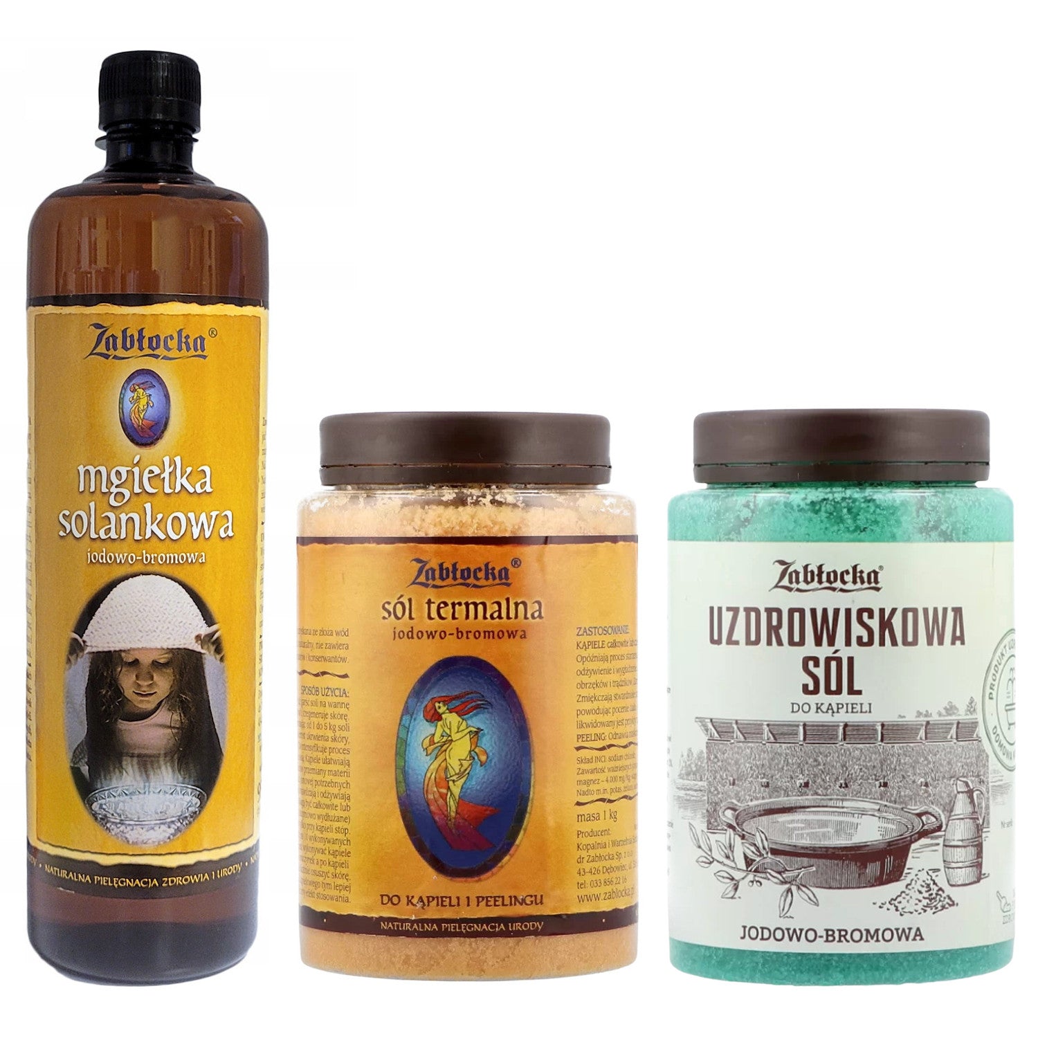 Zabłocka Brine Mist + Iodine-bromine Thermal Salt + Spa Salt ...
