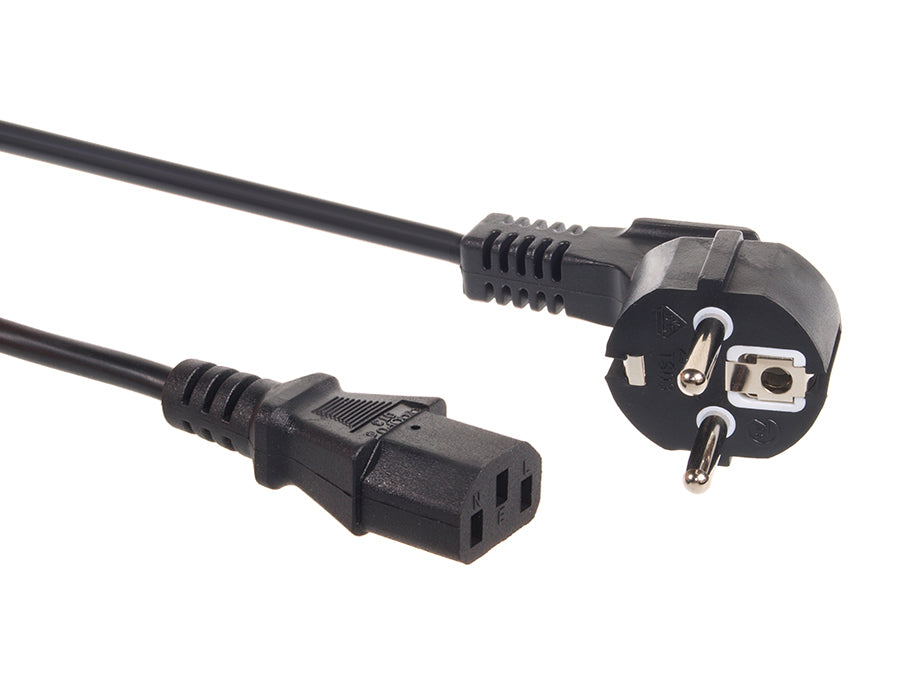 Maclean MCTV-692 Power cable 3pin EU plug Length 3m Black ...