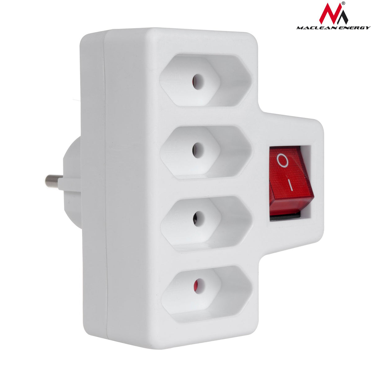 Four-phase power socket with switch Maclean Energy MCE217 4x2,5A unive ...