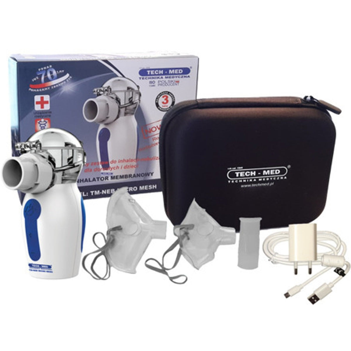 Tech-Med Micro Mesh Membrane Handheld Nebuliser for Inhalations Nebuli ...