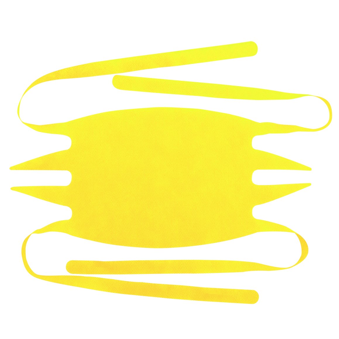 25 pieces of disposable tied yellow face masks - made of high quality ...