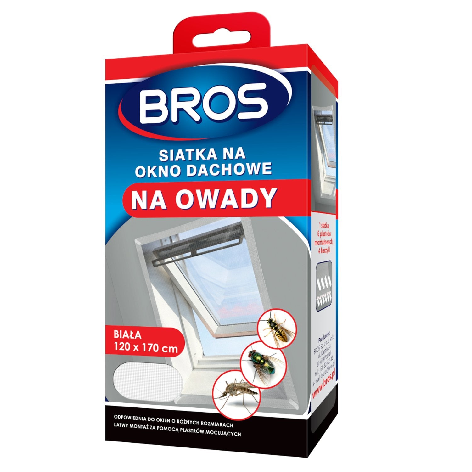 Mosquito Net Roof Window Anti Fly Wasp Moth Flying Insects 120 x 170 W ...