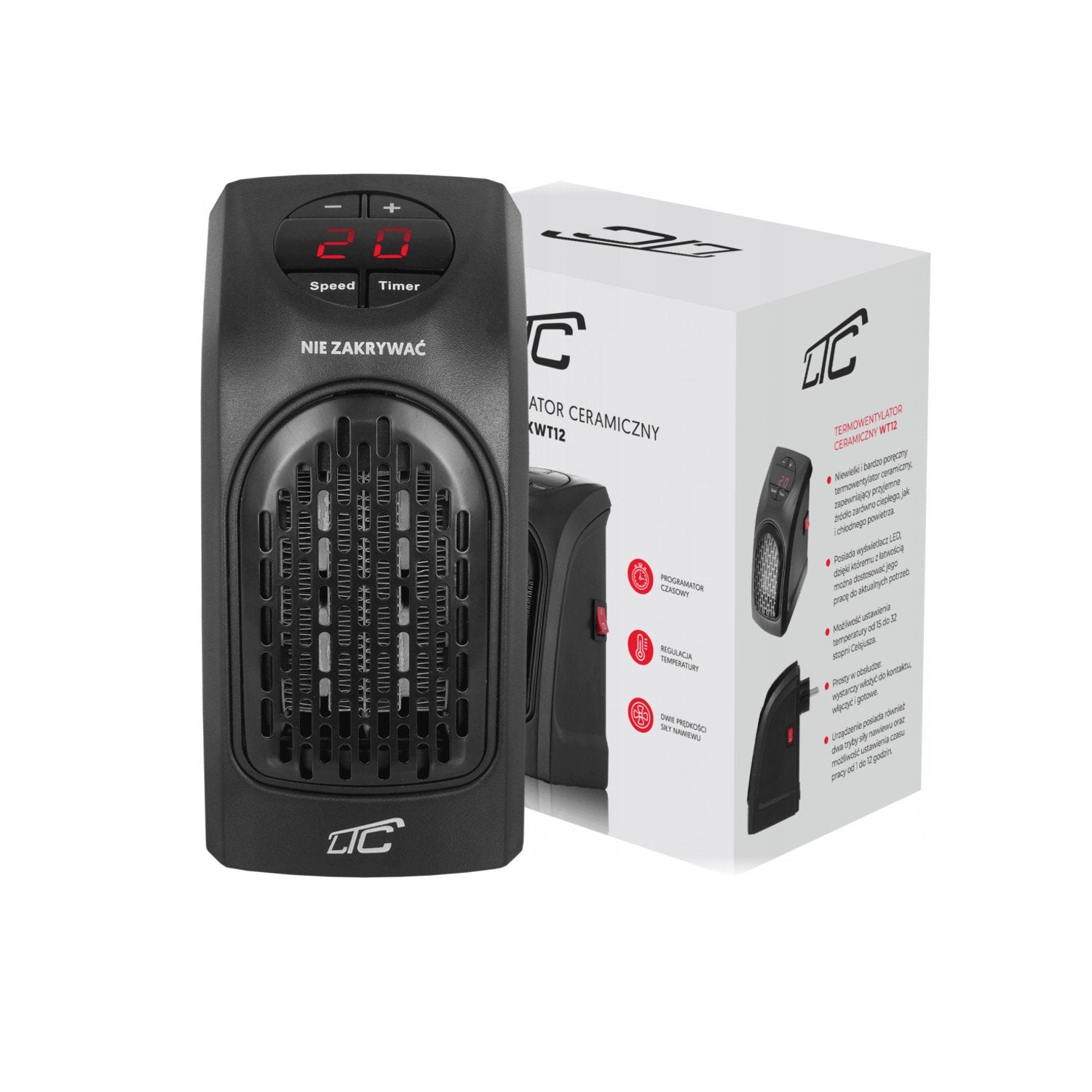 LTC LXWT12 400 W Fan Heater With LCD Display and 2 working modes ...