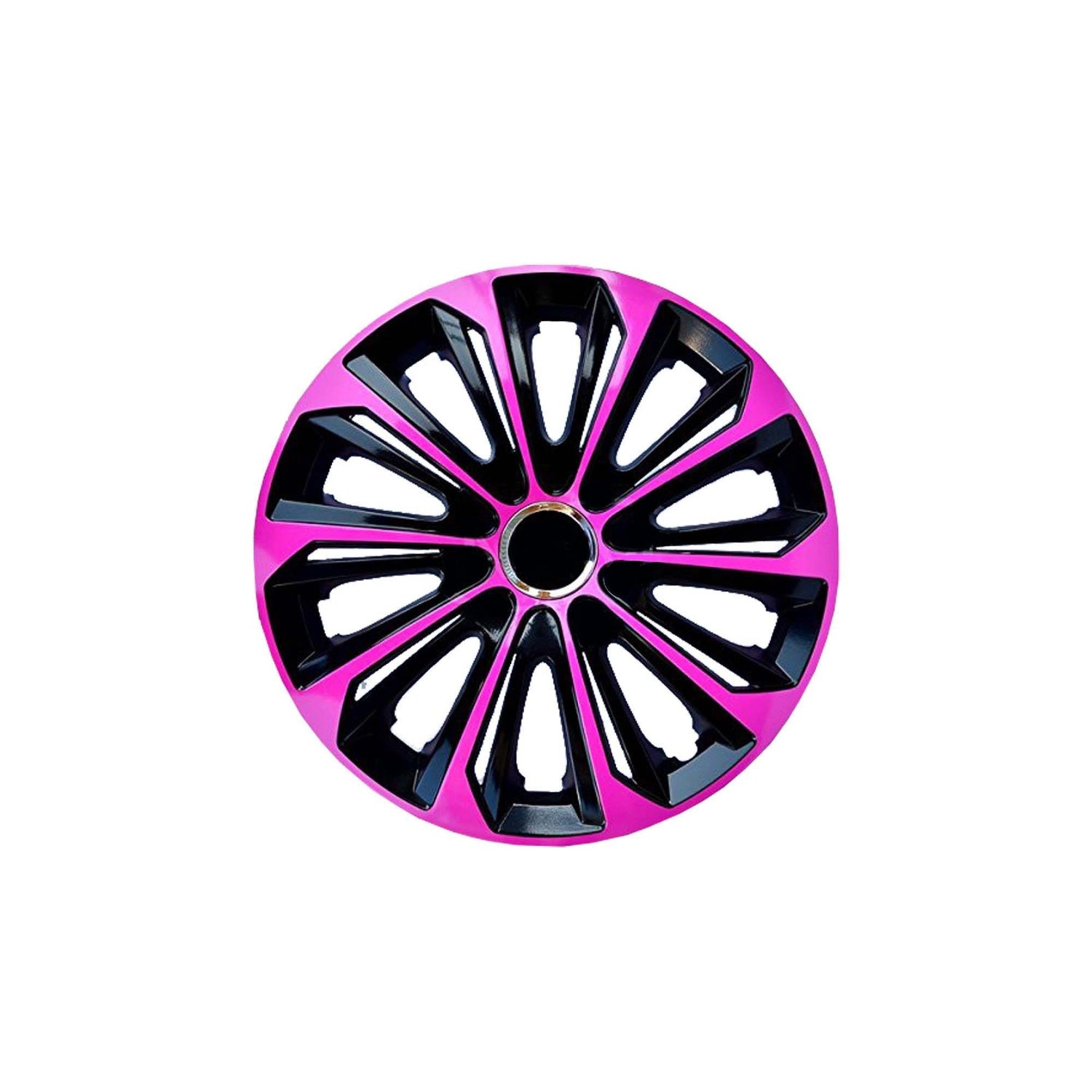 Hubcaps 16'' NRM EXTRA STRONG PINK BLACK pink and black 4 pieces ...