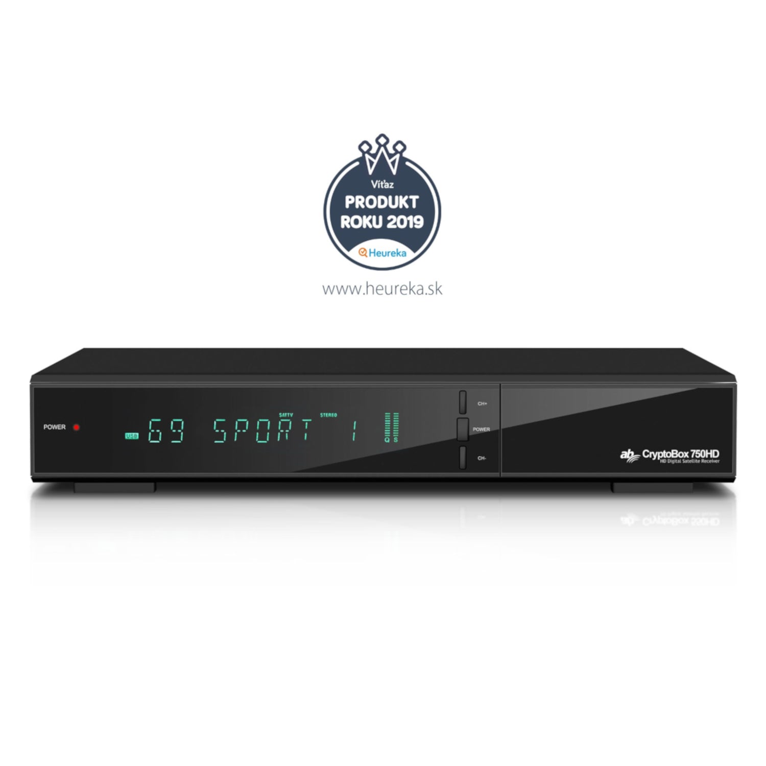 AB CryptoBox 750 HD Digital Satellite Receiver & Media Player, 1080p F ...
