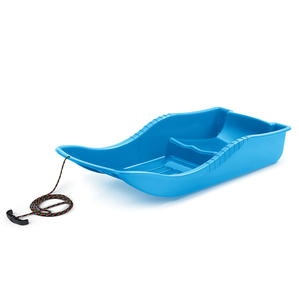 Kids Plastic Sledge Snow Slide Sled Rope Handle Seat Chair Speed Safe ...