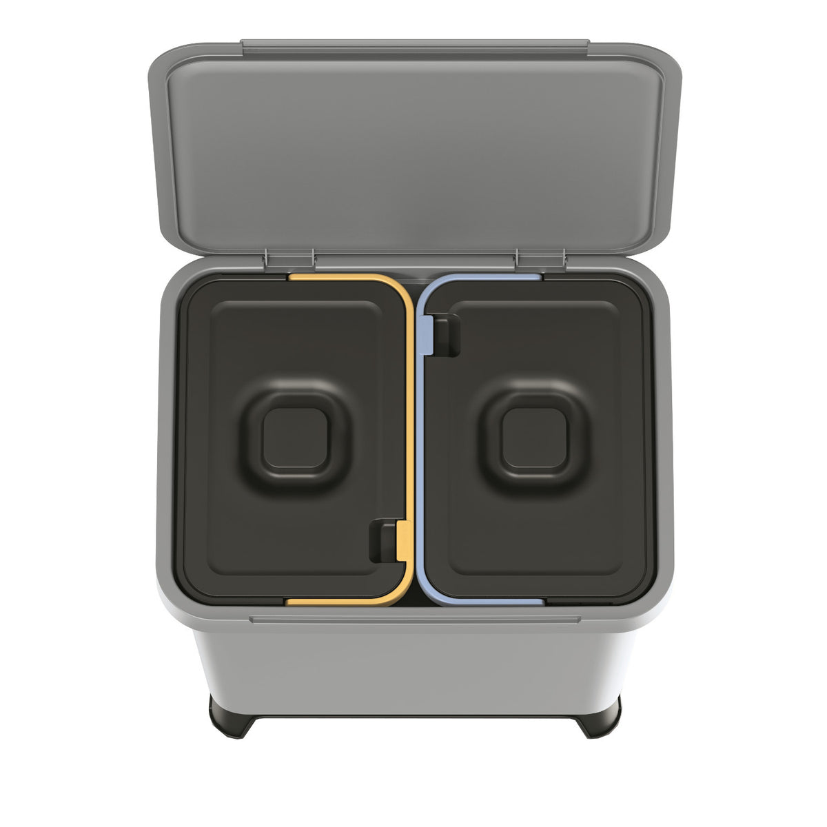 Recycling Trash 2 Inserts 2 x 10L Can Sorting Waste Bin Removable Base ...