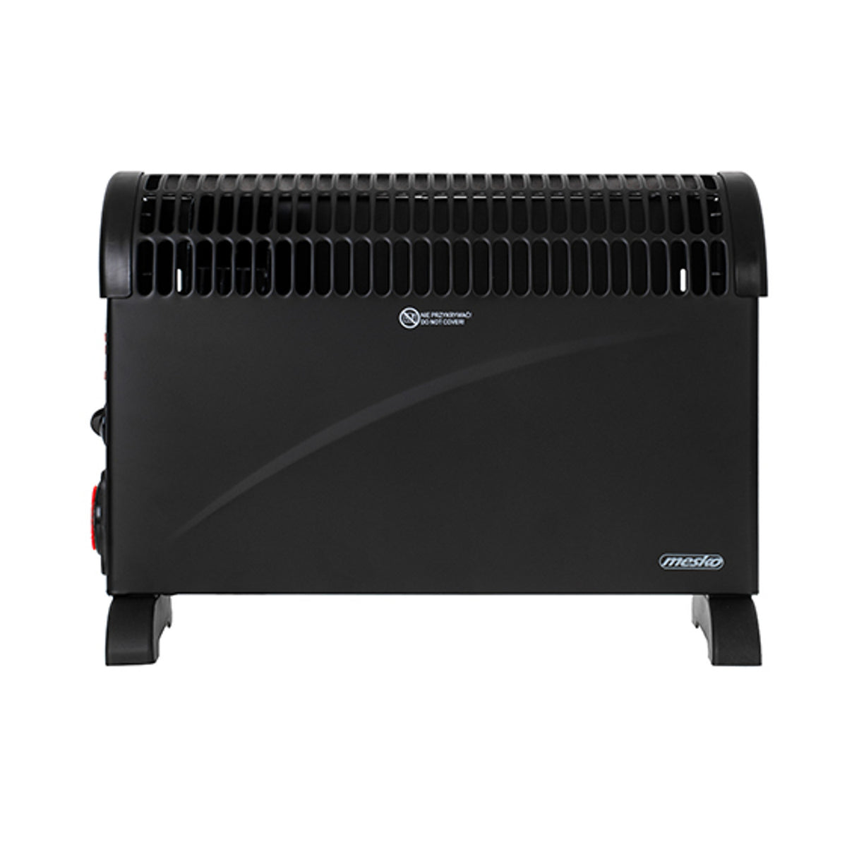Electric Convector Heater Black Thermostat 3 Power Levels Timer 2000W ...