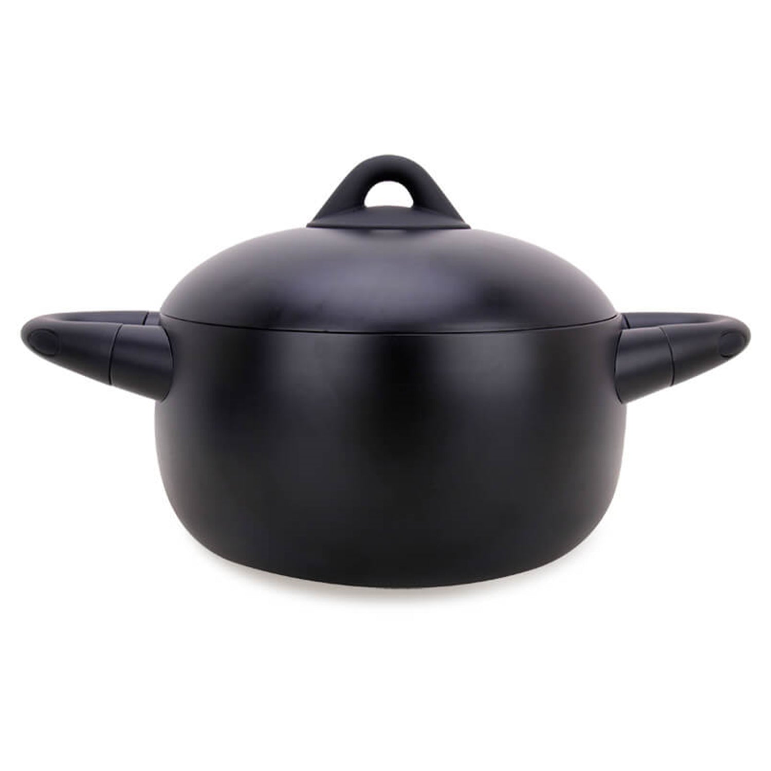 Cooking Pot with Lid, Robust Cast Aluminum, Ergonomic Design, Internal ...