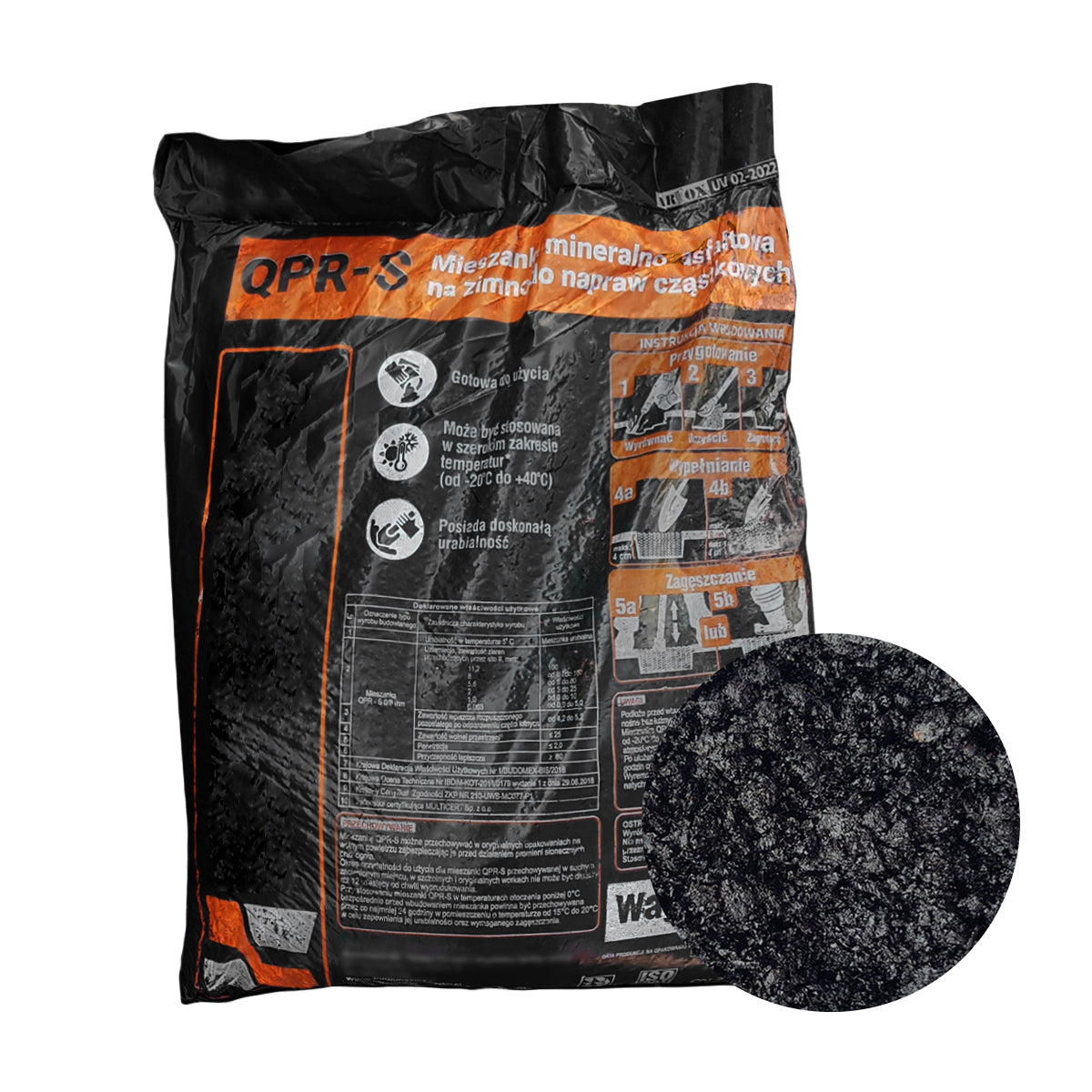 Budomex Cold Mix Asphalt 25 kg Mineral-Asphalt Mixture for Path Drive ...